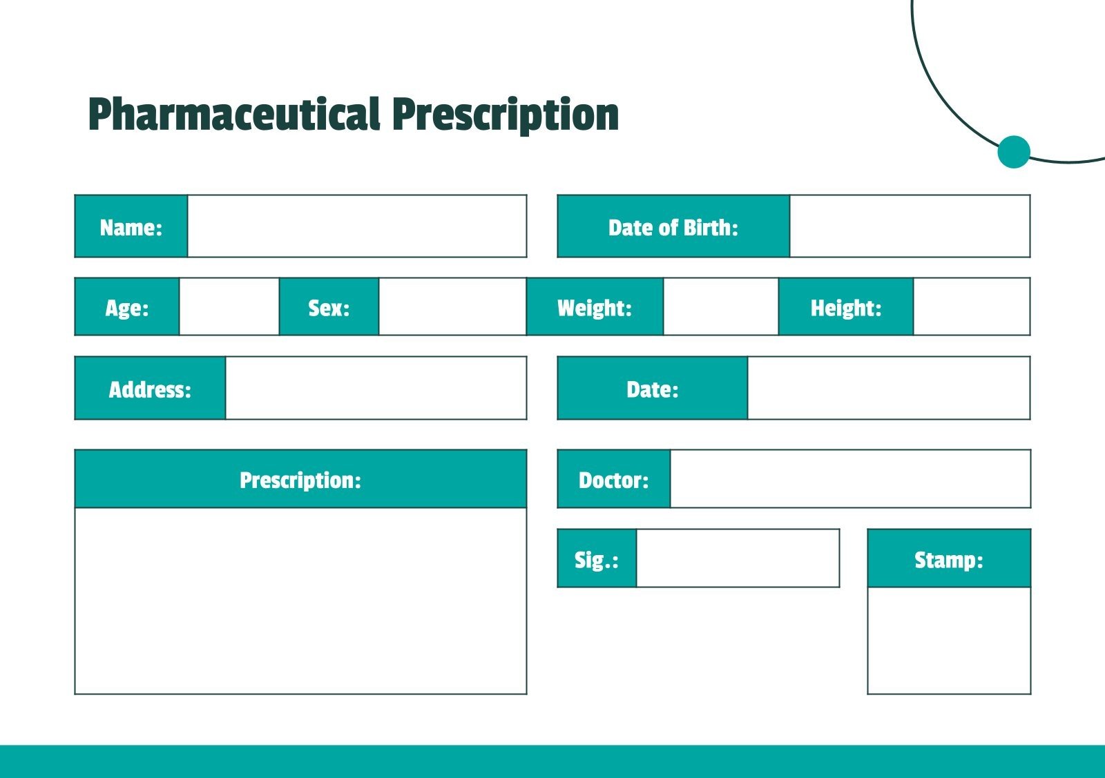 Ordonnances pharmaceutiques | Google Slides et PowerPoint