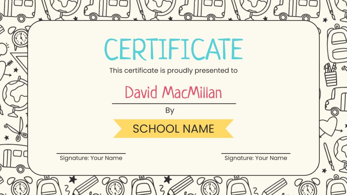 Class Awards Certificates Google Slides & PowerPoint template