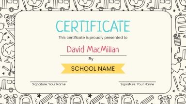 Class Awards Certificates Google Slides & PowerPoint template