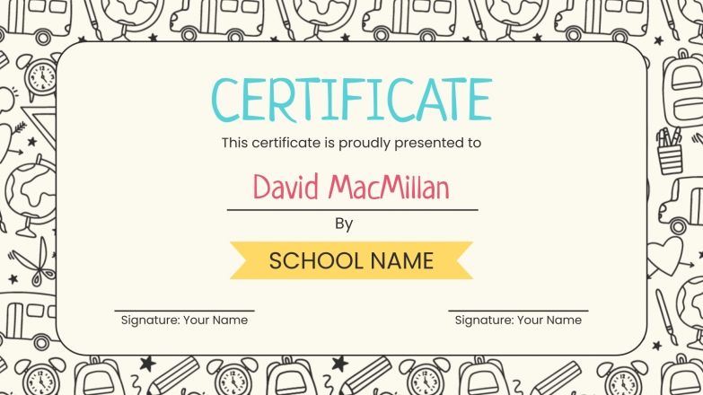 Class Awards Certificates Google Slides & PowerPoint template