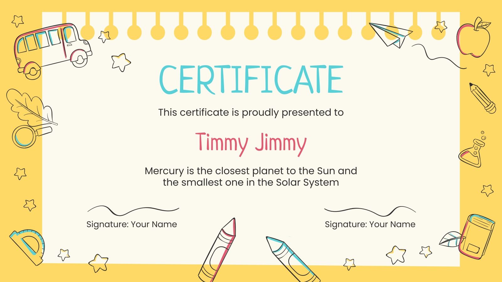 Class Awards Certificates Google Slides & PowerPoint template