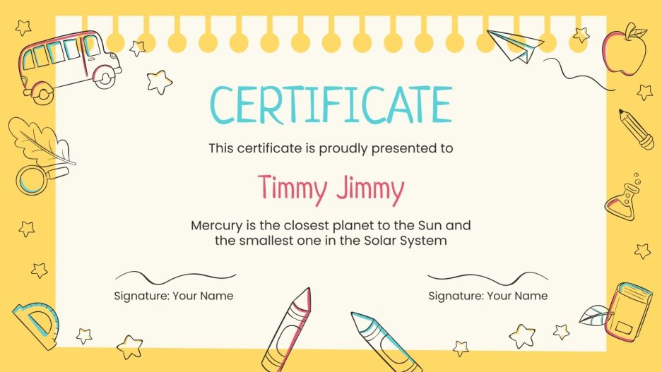 Class Awards Certificates Google Slides & PowerPoint template