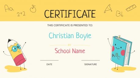 Class Awards Certificates Google Slides & PowerPoint template