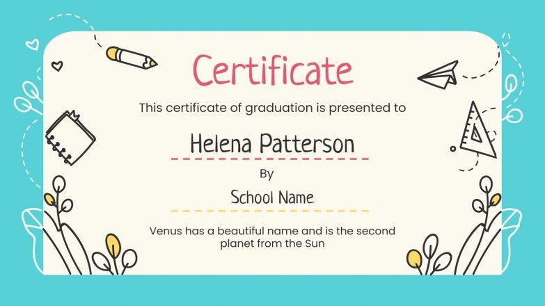 Class Awards Certificates Google Slides & PowerPoint template