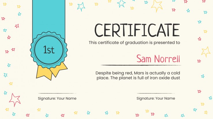 Class Awards Certificates Google Slides PowerPoint Template