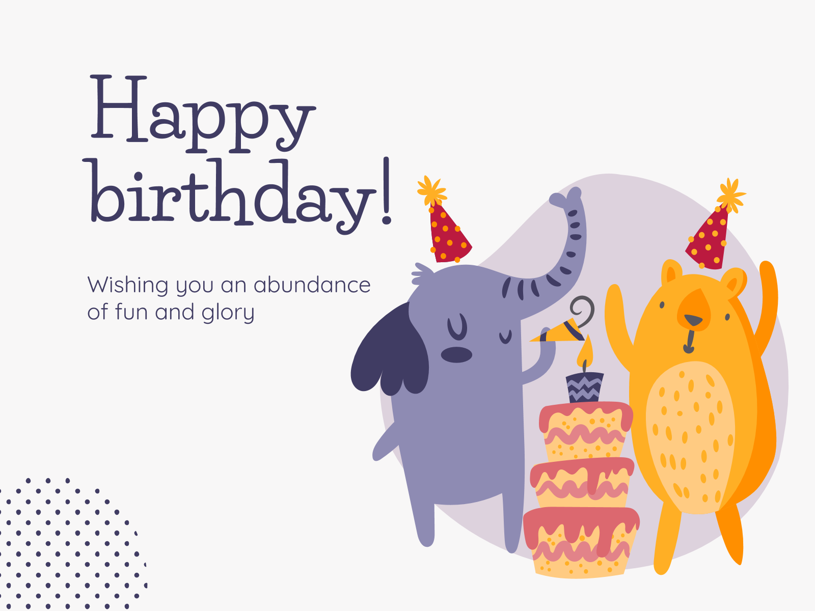 Creative Birthday Cards Google Slides Theme PPT Template