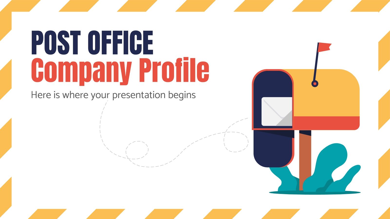 Post Office Company Profile Google Slides & PPT template