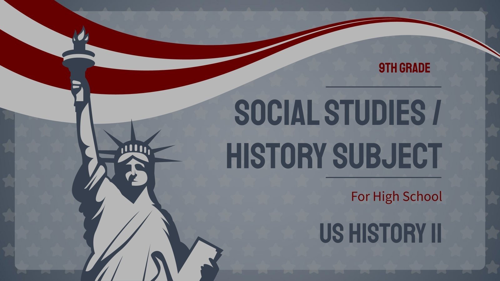 Social Studies US History II Google Slides PowerPoint