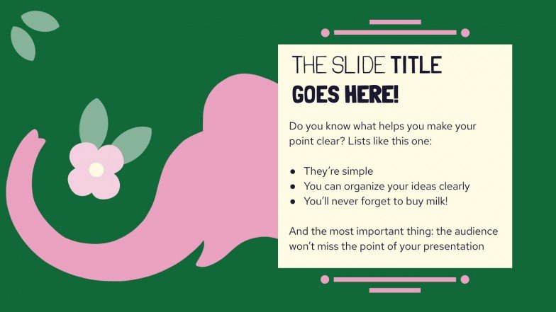 World Elephant Day | Google Slides & PowerPoint template