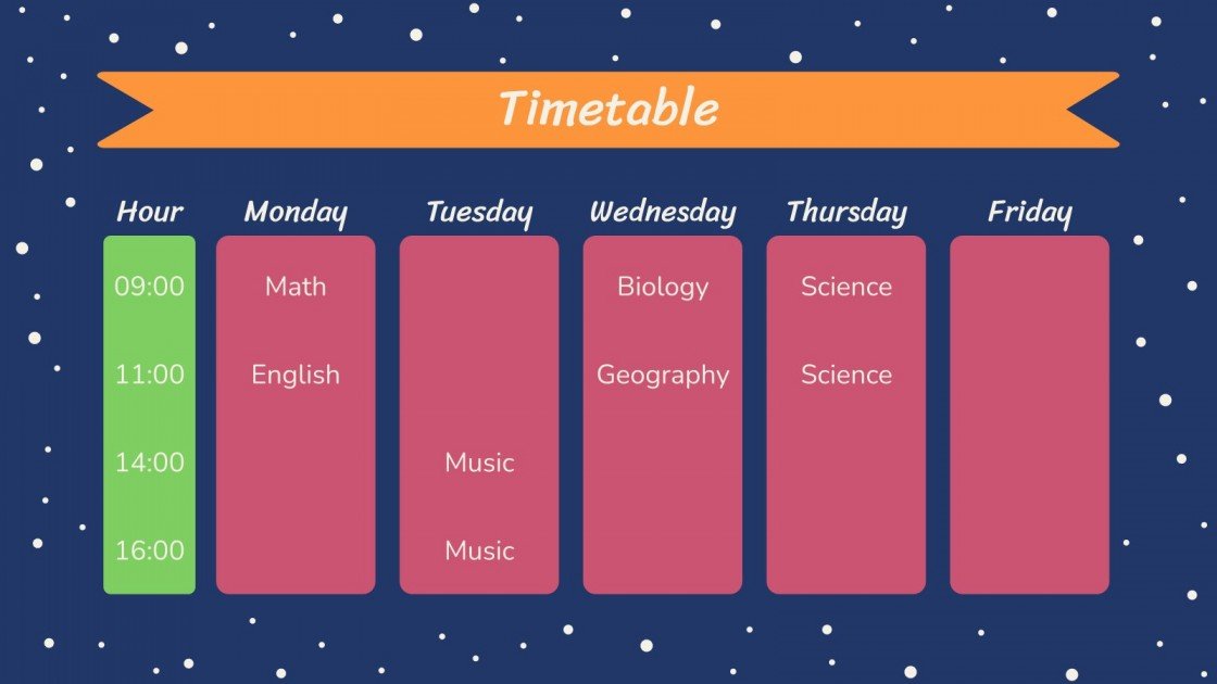 Student Weekly Planner Google Slides and PowerPoint template