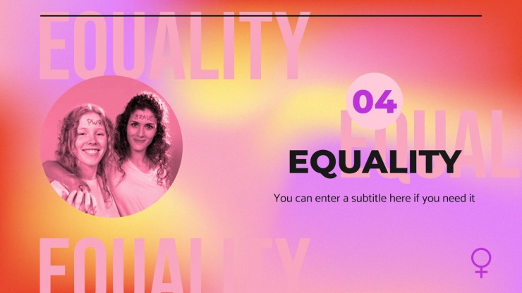 Día de la Igualdad de la Mujer | Google Slides y PowerPoint