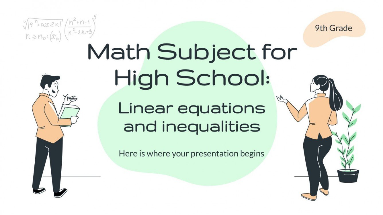 Math for High School: Linear Equations | Google Slides & PPT