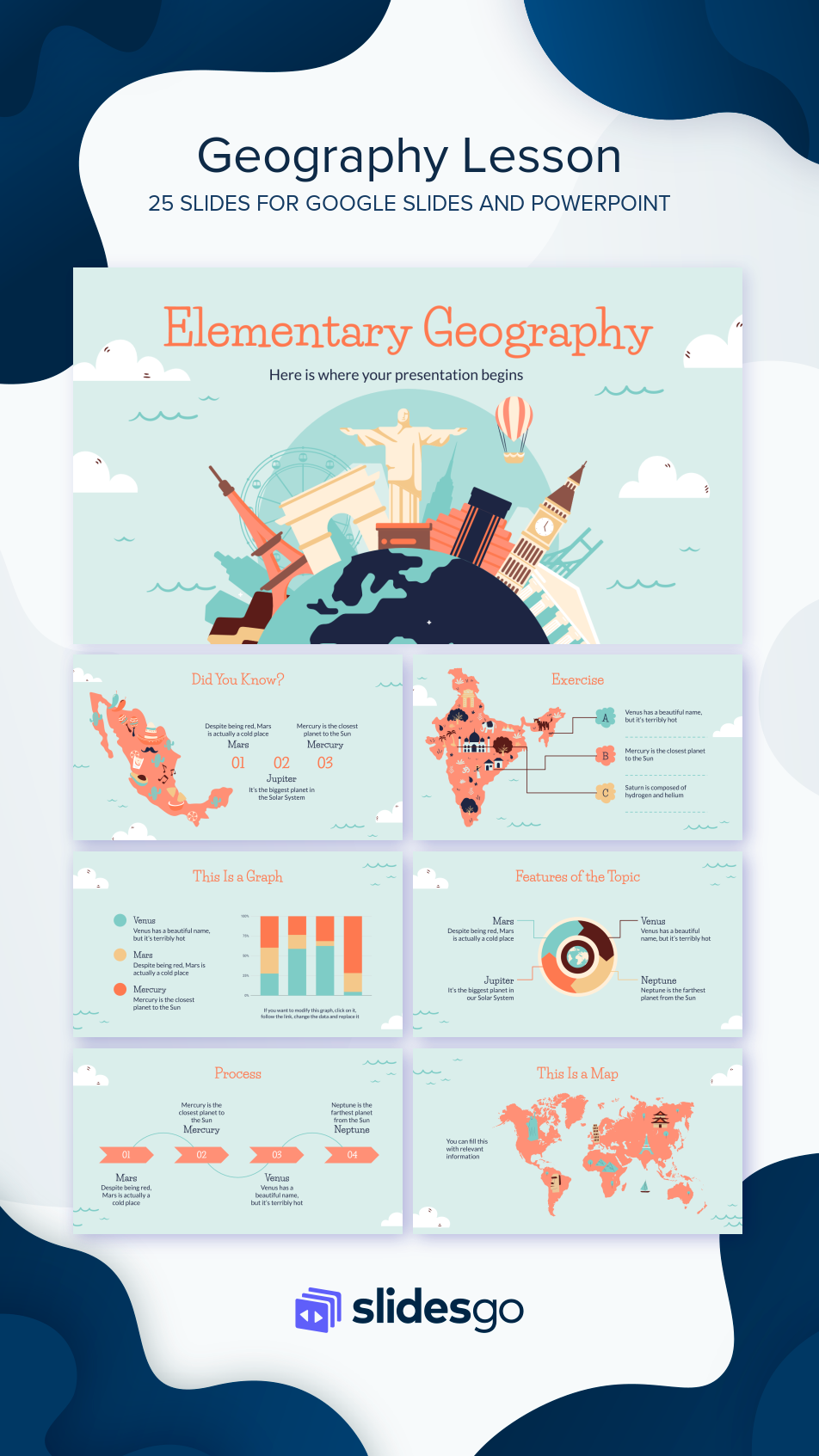 Elementary Geography Lesson Google Slides and PPT Template