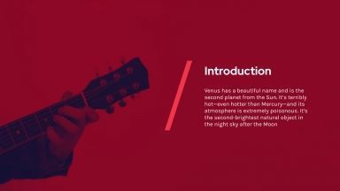 Guitar Lesson Google Slides theme and PowerPoint template
