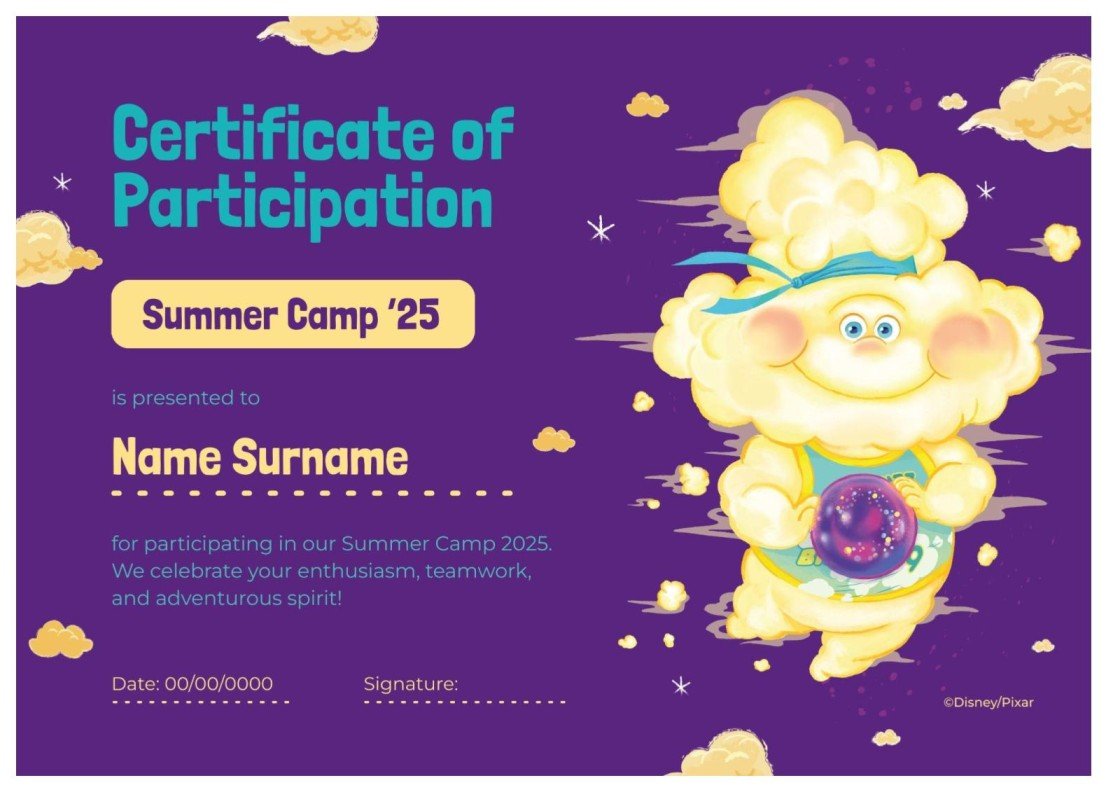 Elemental Summer Camp Certificate Presentation