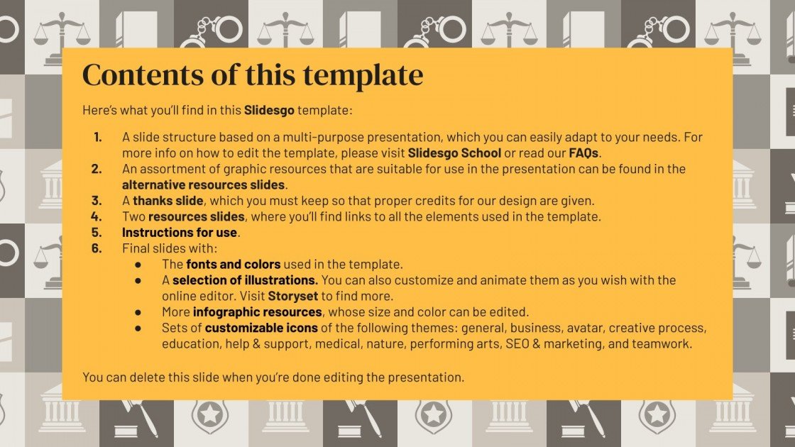 Criminal Justice | Google Slides and PowerPoint theme