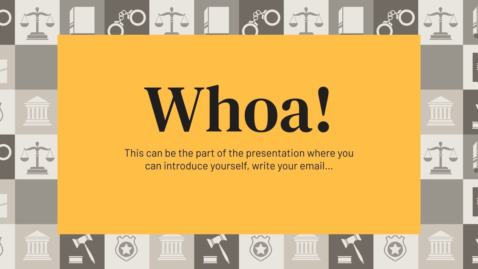 Criminal Justice | Google Slides and PowerPoint theme