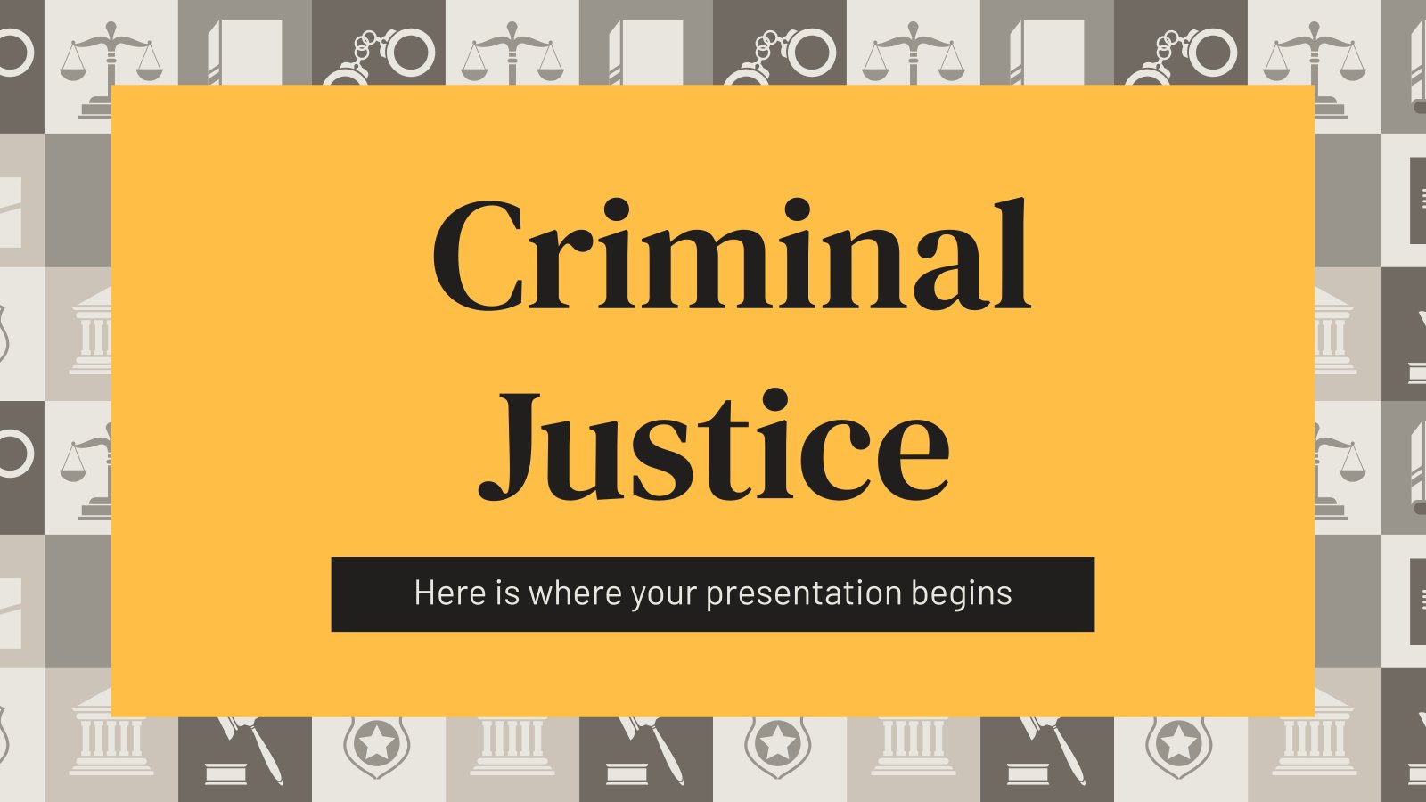 Criminal Justice Google Slides And PowerPoint Theme