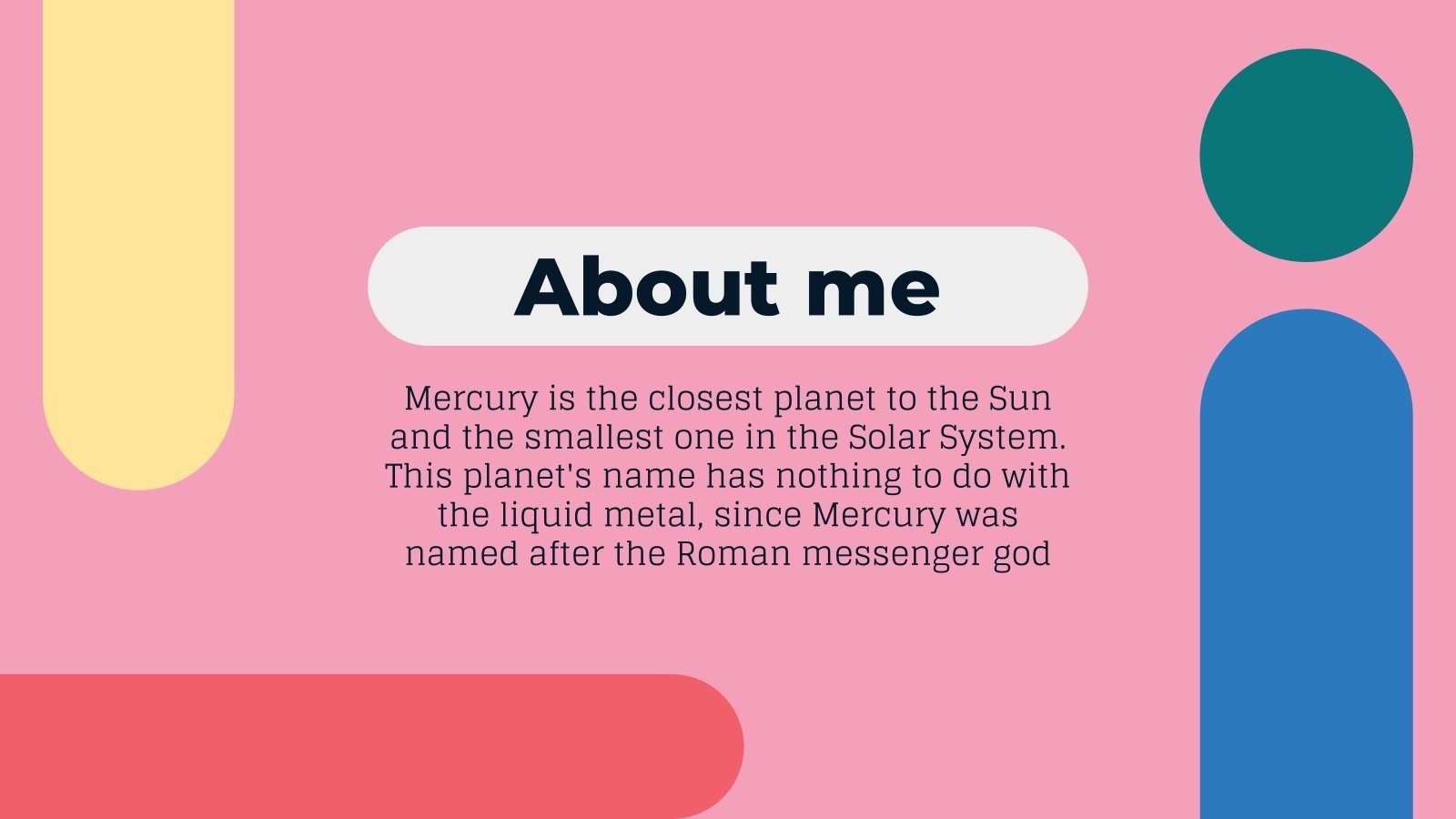 CV geométrico colorido | Modelo do Google Slides e PPT