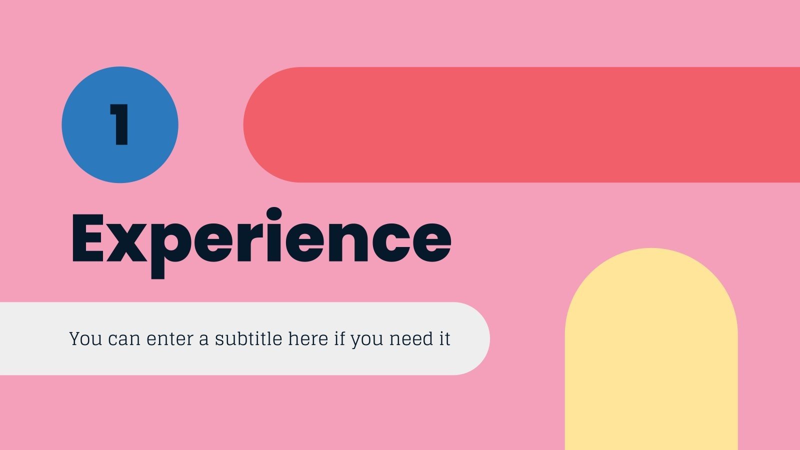 CV colorido y geométrico | Google Slides y PowerPoint