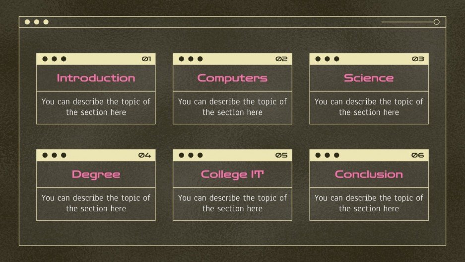 Computer Science Degree for College | Google Slides & PPT