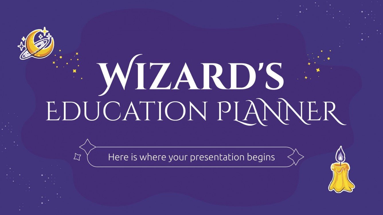 Wizard's Education Planner | Google Slides and PowerPoint