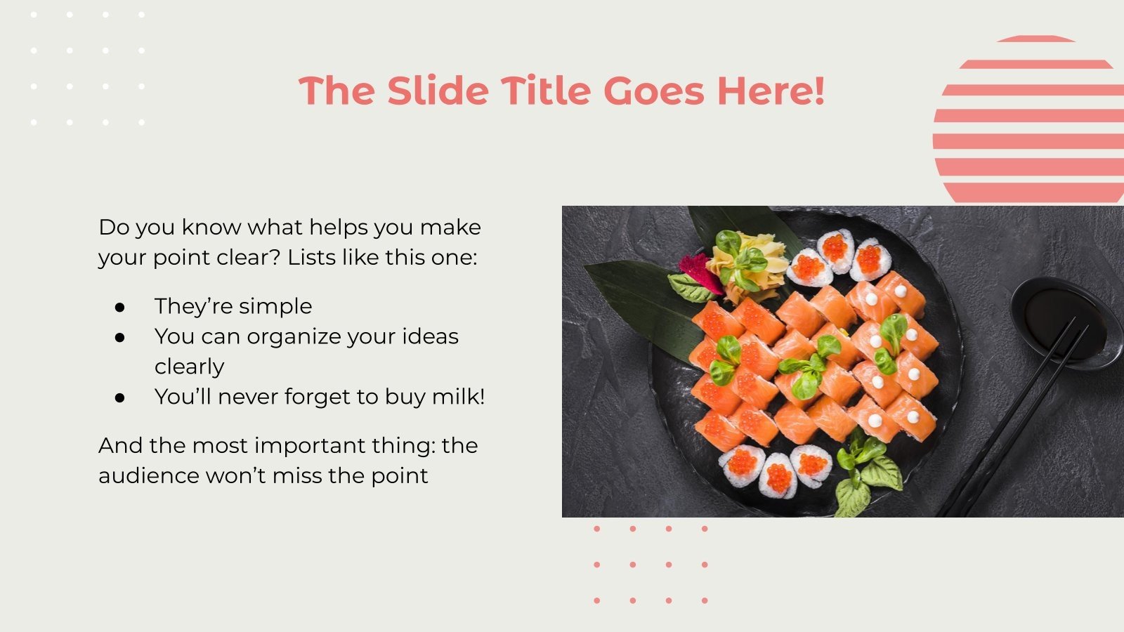 How to Make Sushi Art | Google Slides & PowerPoint