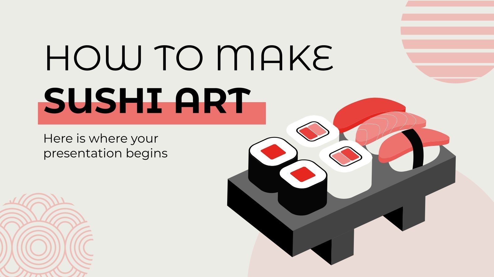 Free Sushi Google Slides themes and PowerPoint templates