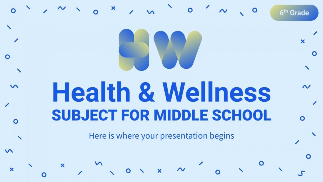 Health & Wellness for Middle School | Google Slides & PPT