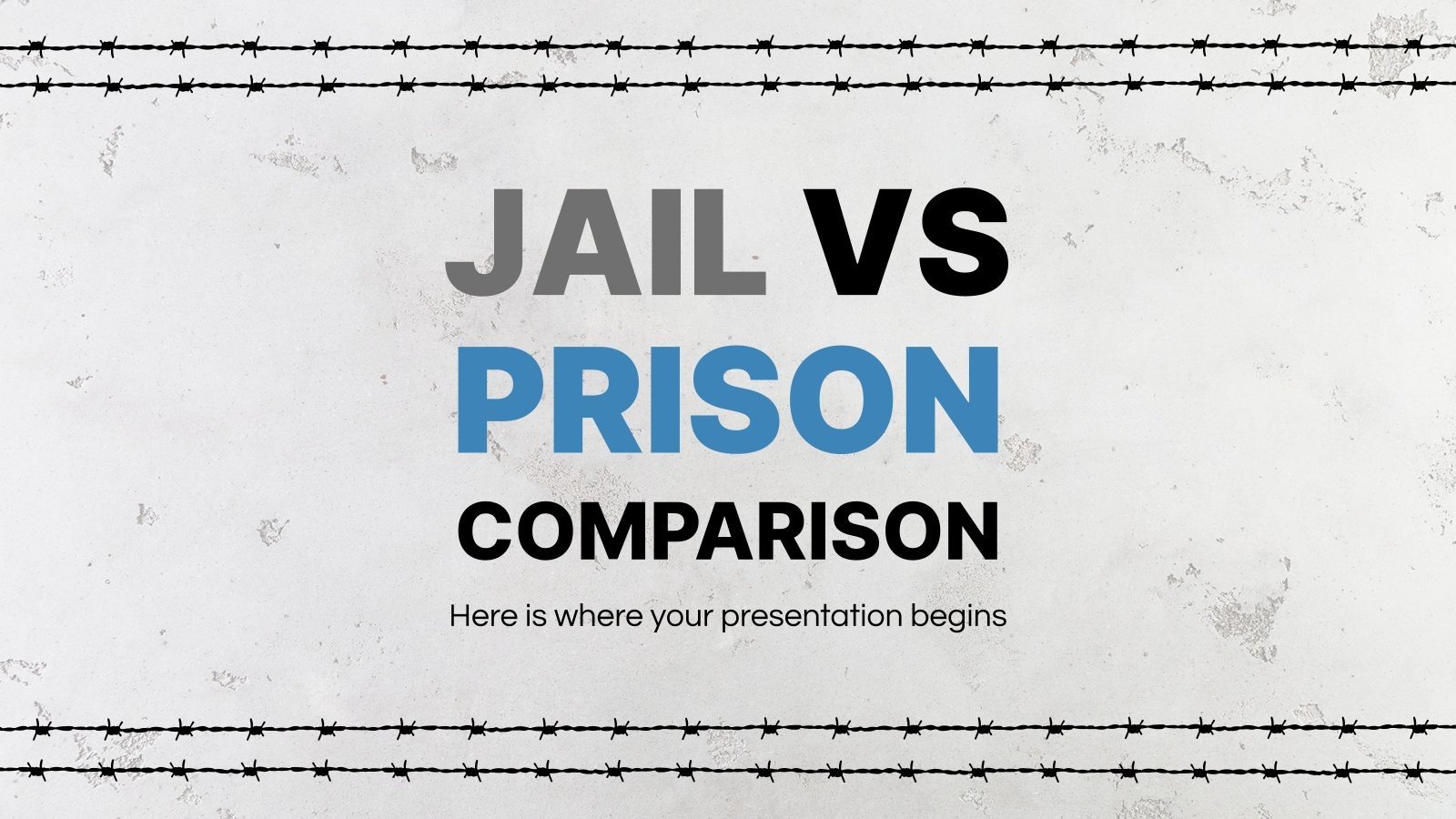 Free Prison-themed templates for Google Slides and PPT