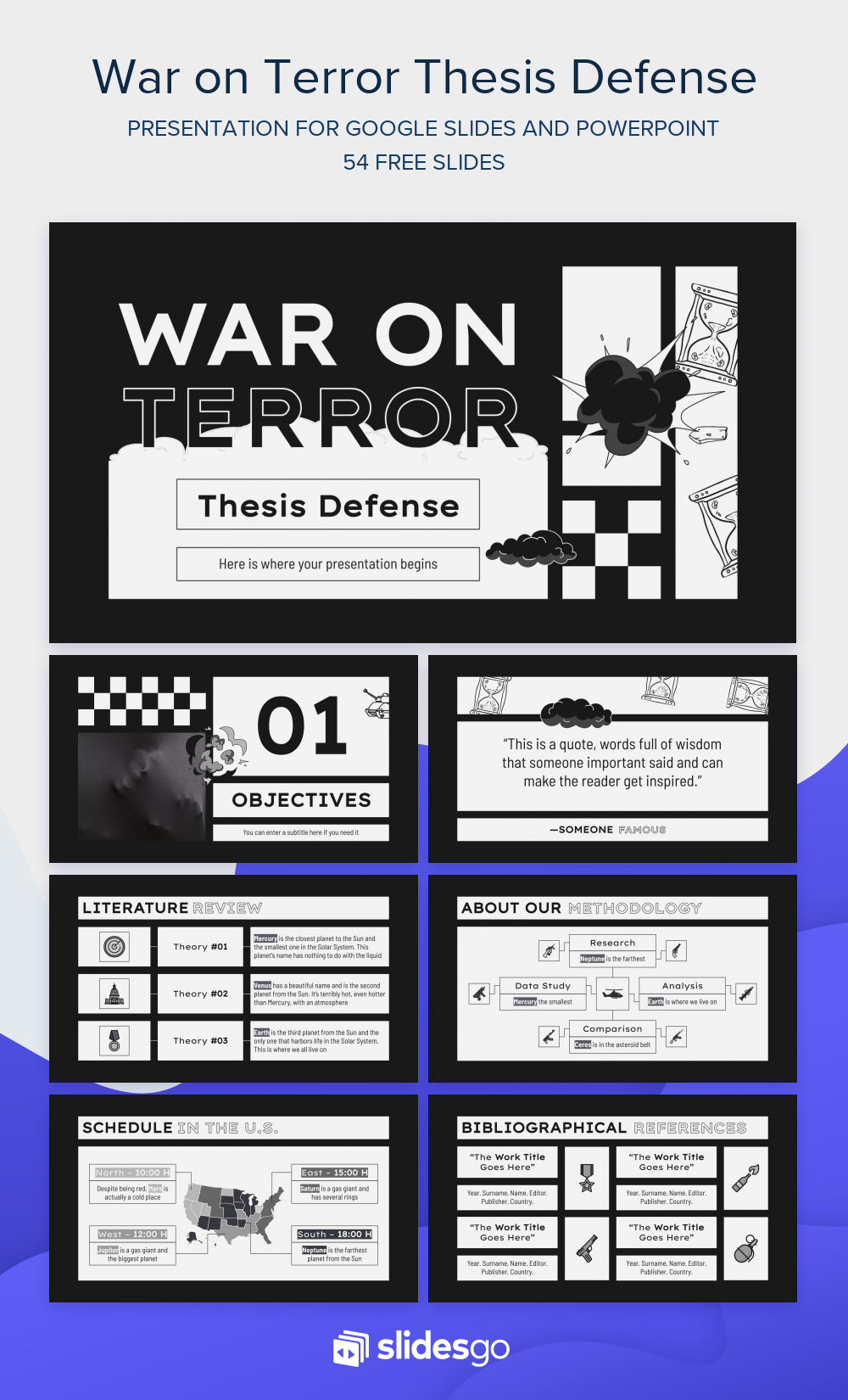 Global War on Terrorism Thesis Defense | Google Slides & PPT