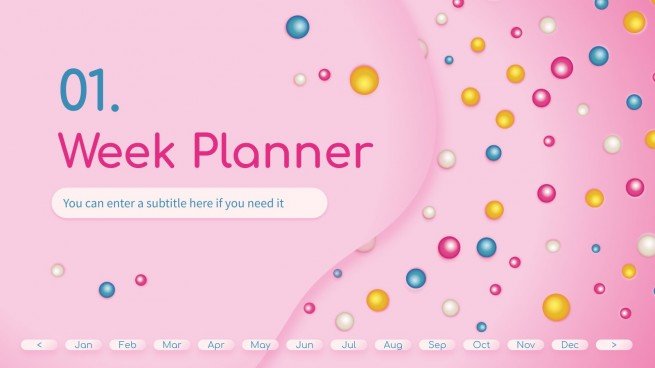 Candy Backgrounds Education Planner | Google Slides & PPT