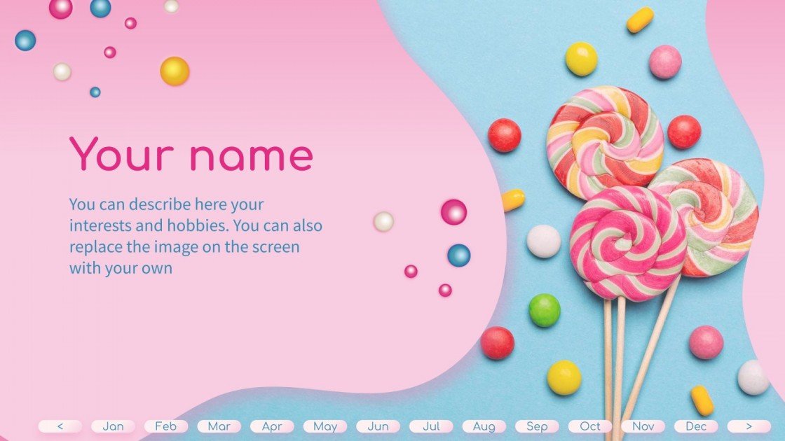 Candy Backgrounds Education Planner | Google Slides & PPT
