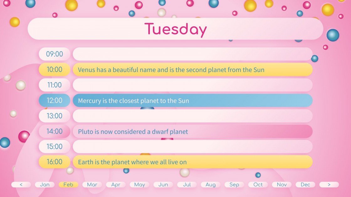 Candy Backgrounds Education Planner | Google Slides & PPT