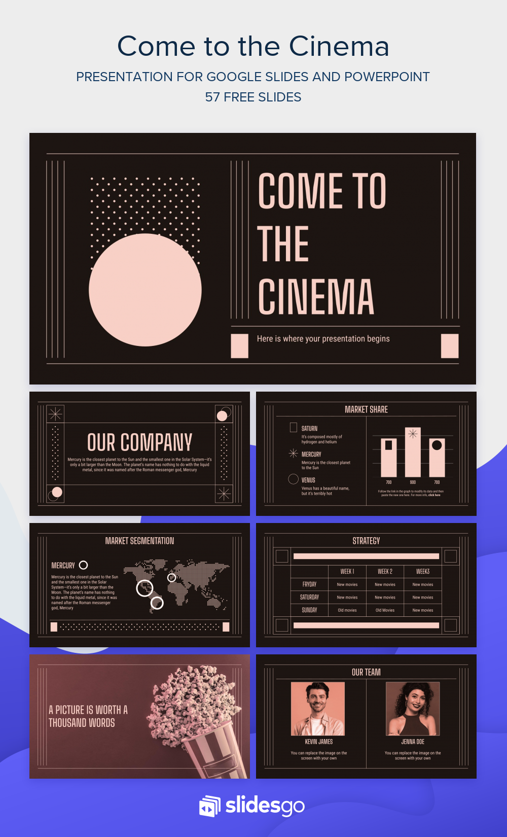 Come to the Cinema | Google Slides & PowerPoint template