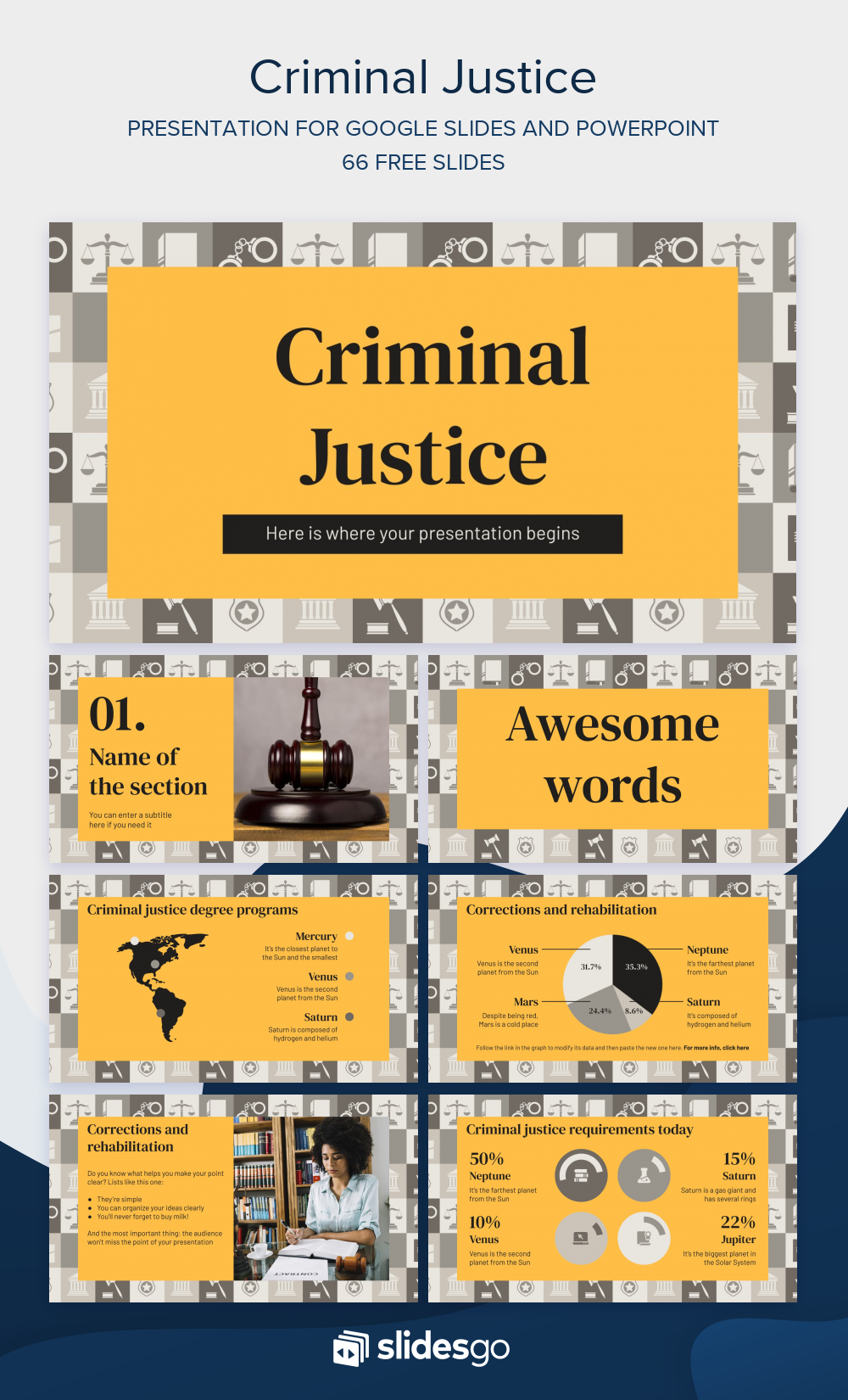 Criminal Justice | Google Slides and PowerPoint theme