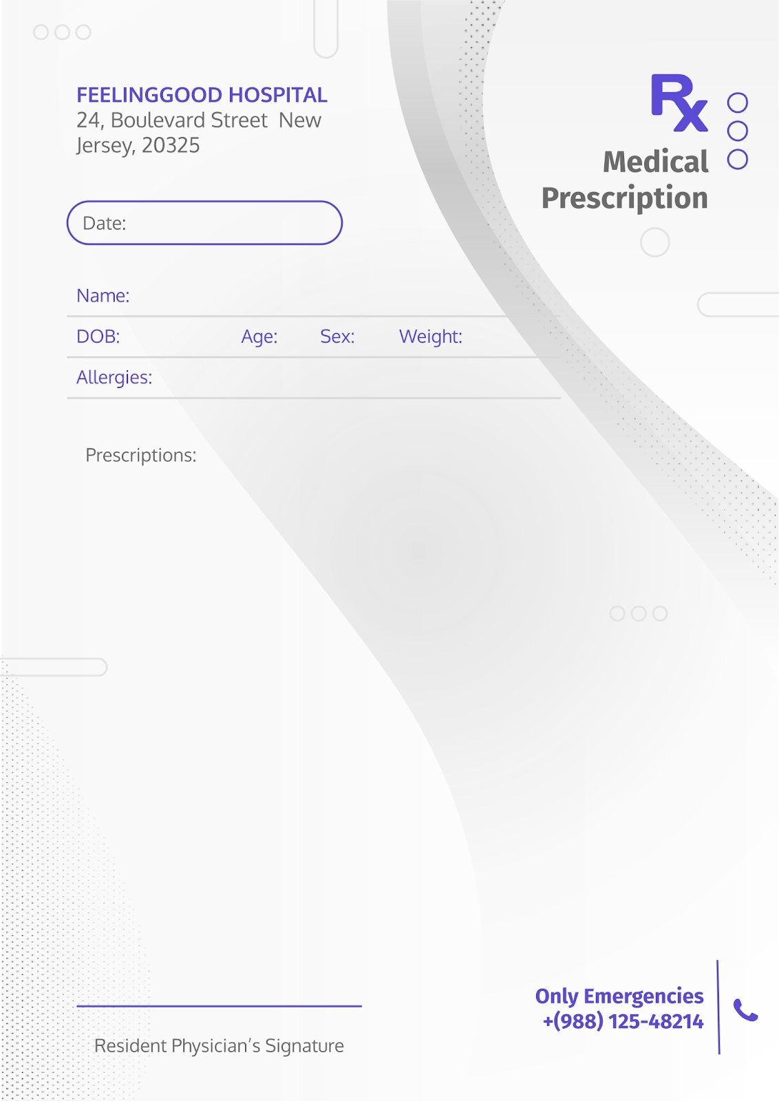 Printable Pharmaceutical Prescription | Google Slides & PPT