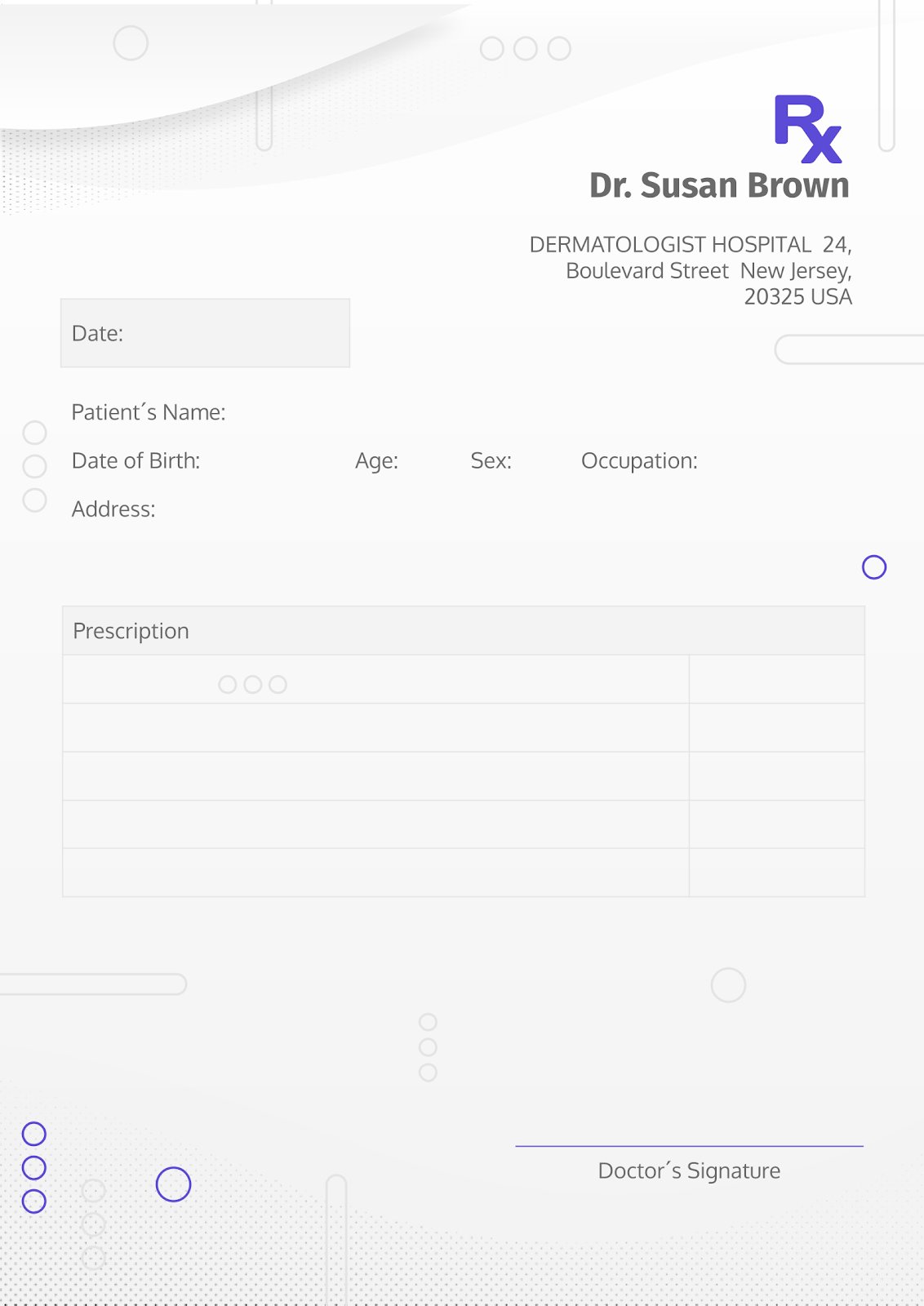 Printable Pharmaceutical Prescription | Google Slides & PPT