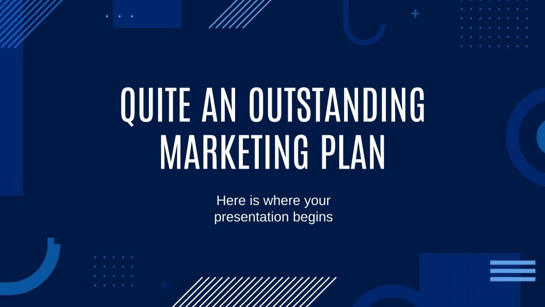 Quite an Outstanding Marketing Plan | Google Slides & PPT