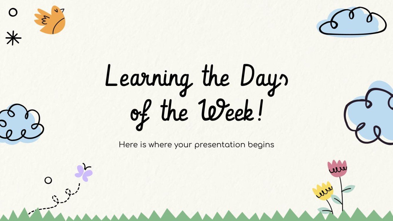Aprender los días de la semana | Google Slides y PPT