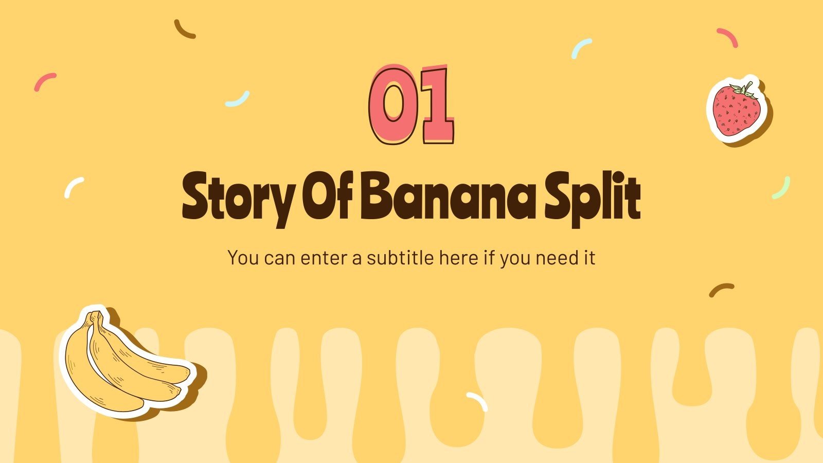 Día del Banana Split | Plantilla de Google Slides y PowerPoint