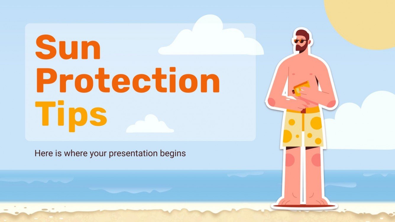 Sun Protection Tips | Google Slides and PowerPoint template