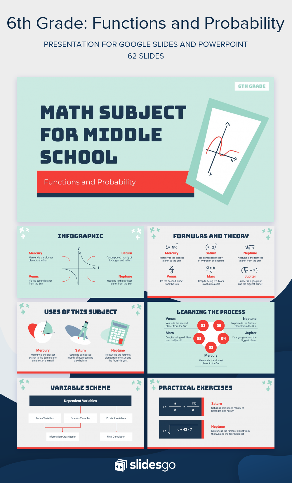 Math: Functions and Probability | Google Slides & PPT