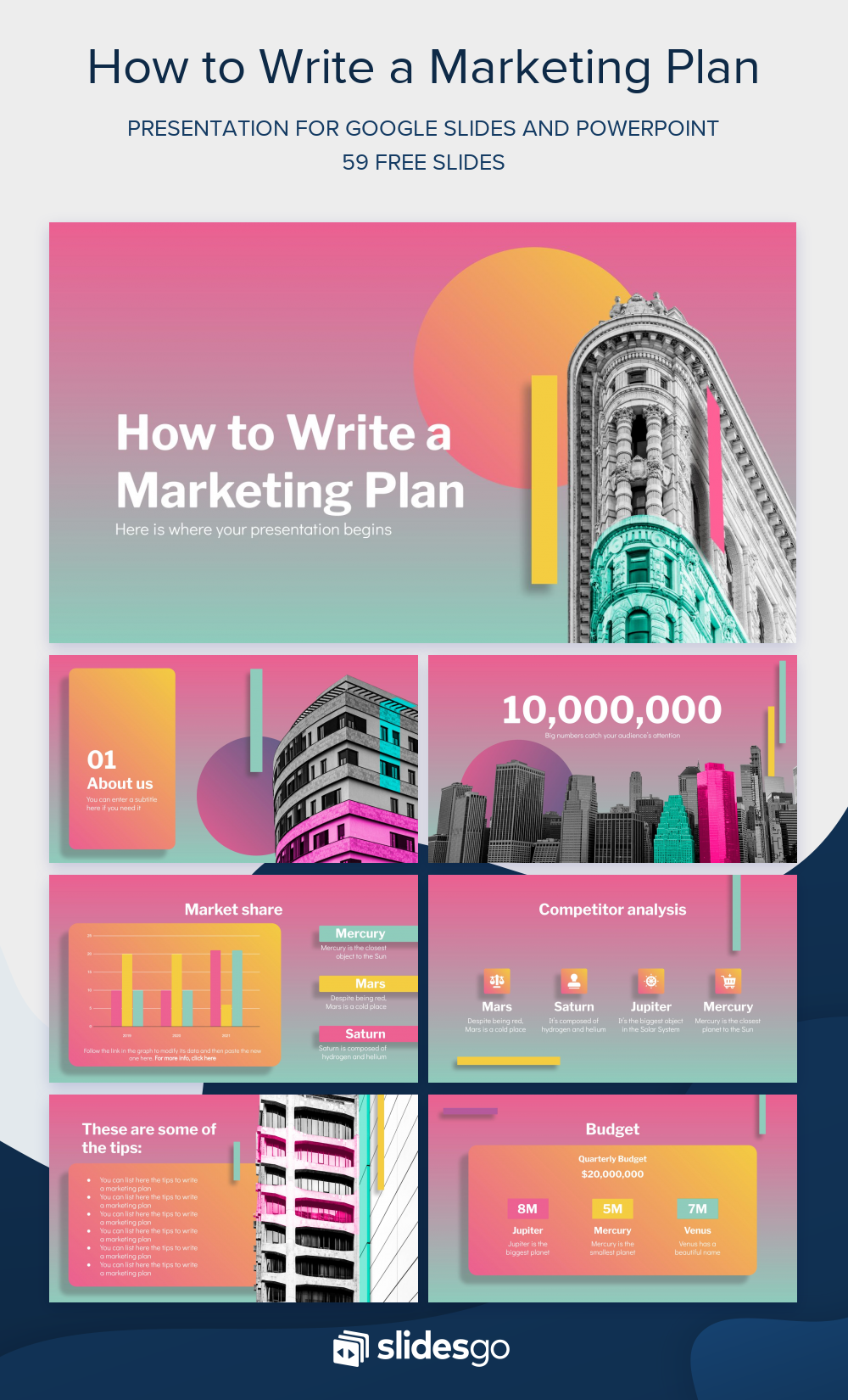 How to Write a Marketing Plan | Google Slides & PPT template