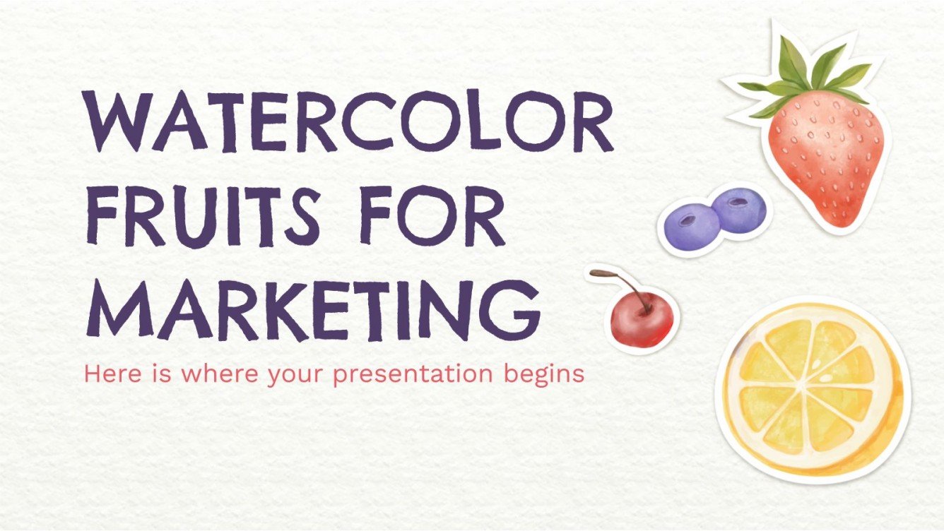 Plantillas gratis de Fruta para Google Slides y PowerPoint