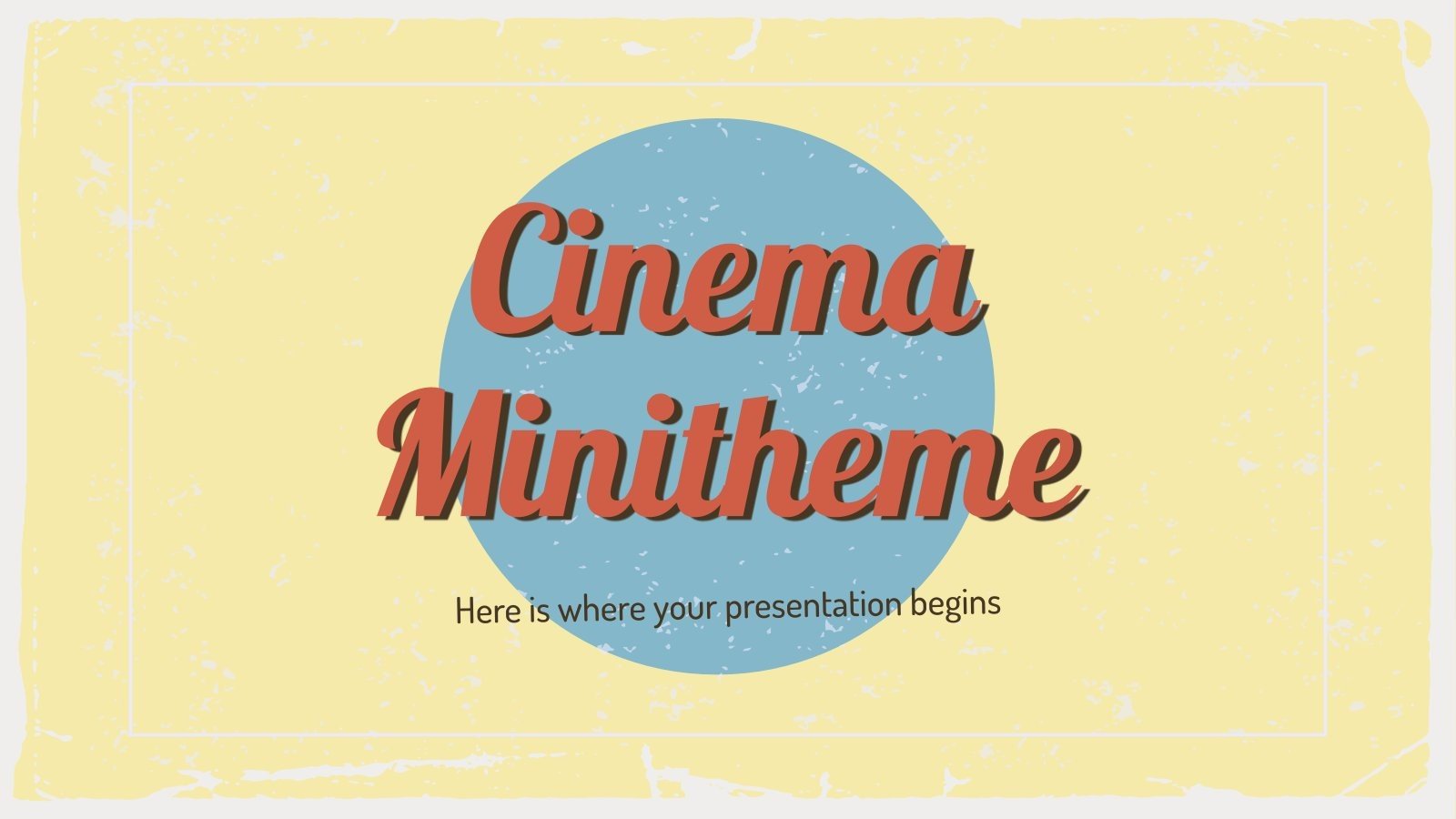 Plantillas gratis de Cine para Google Slides y PowerPoint