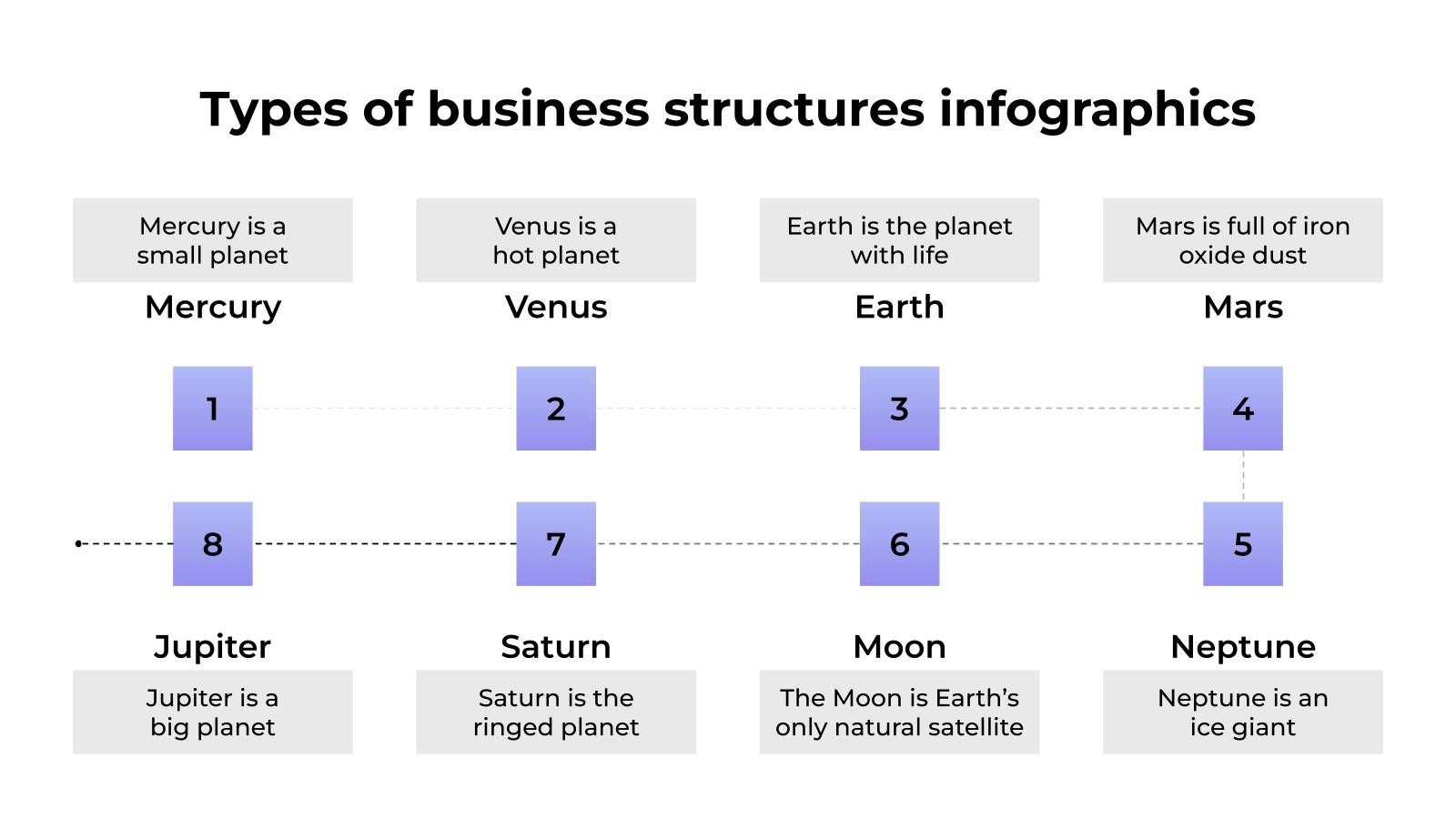 Types of Business Structures Infographics Template