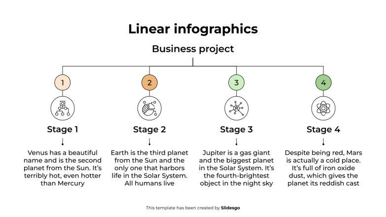 Linear Infographics Template