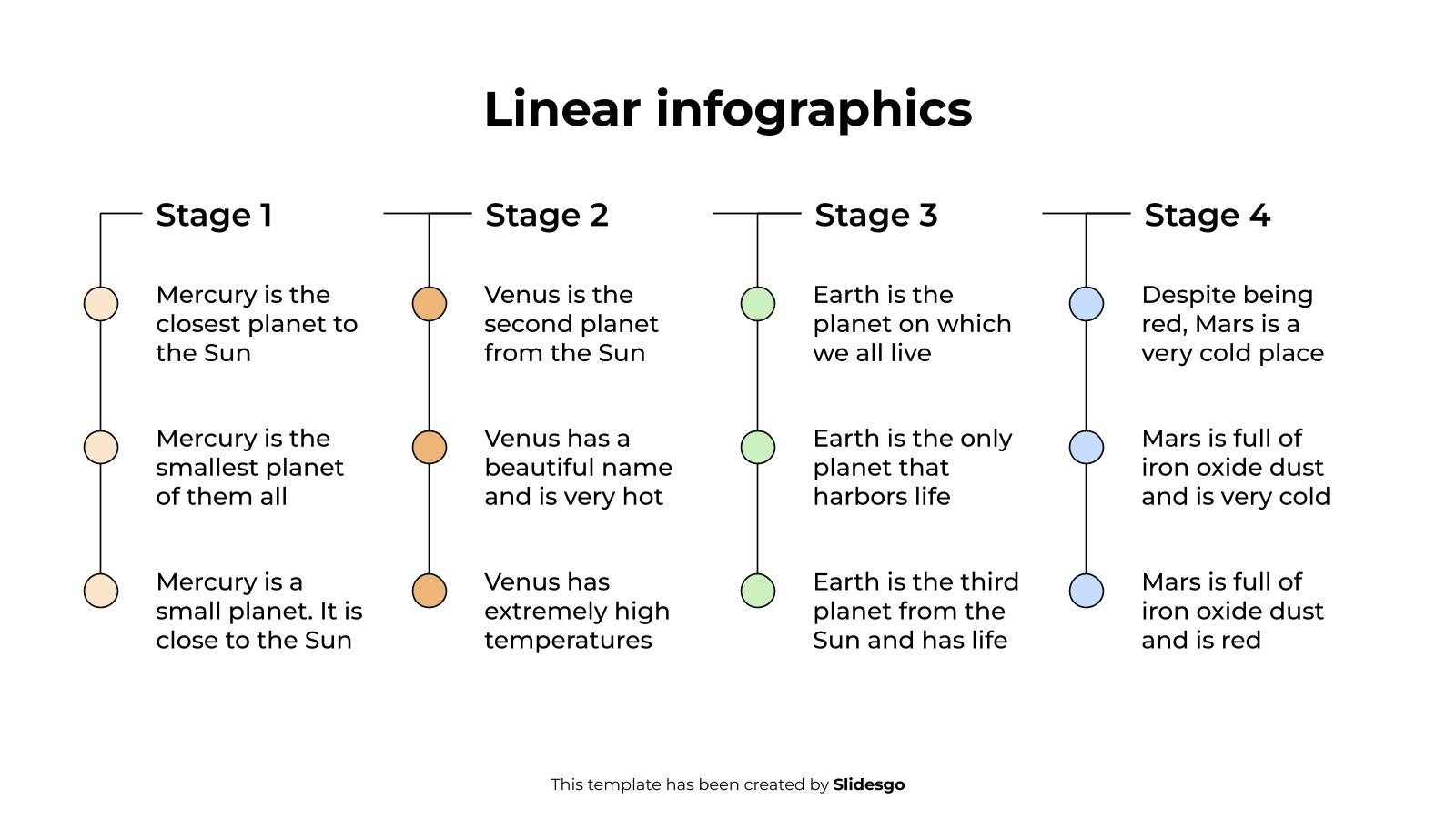 Linear Infographics Template