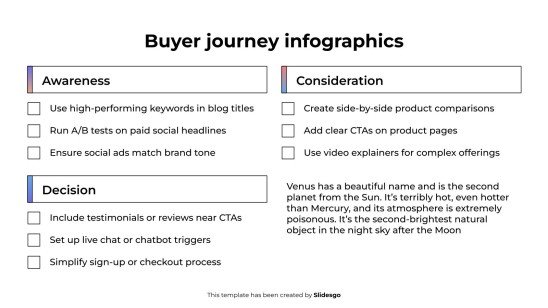 Buyer Journey Infographics Template